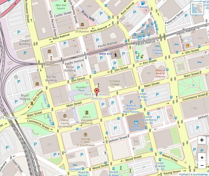 West End Dallas Map Dallas Downtown Map Ontheworldmap.com